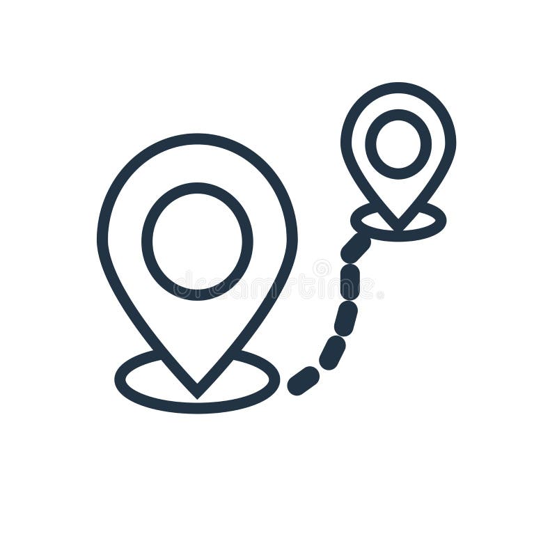 Destination Icon. Trendy Flat Vector Destination Icon on White B Stock ...