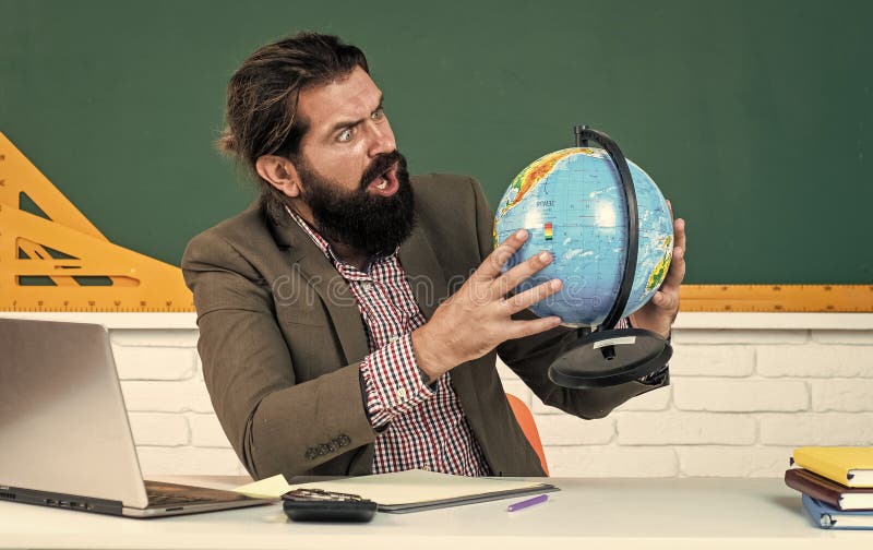 Destination. Pass the Exam. Learning the Subject. Concentrated Man with ...