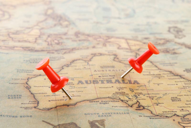 Destination and Pin on the Map Stock Image - Image of macro, city ...