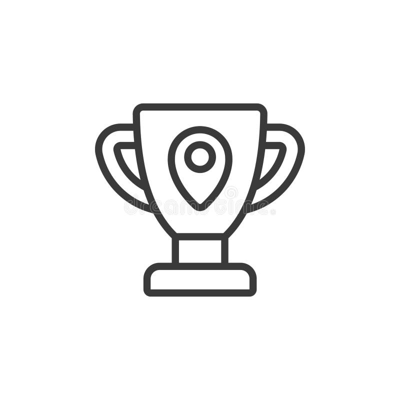 Destination Point Reward, Icon in Line Design. Destination, Point ...
