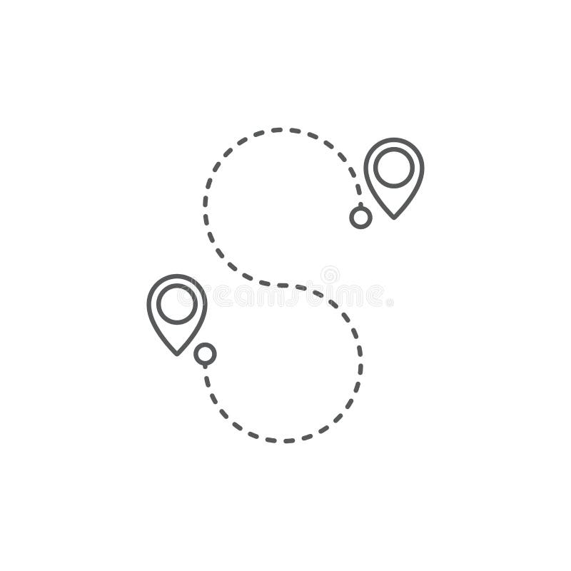 Destination Isolated Vector Icon Which Can Easily Modify or Edit Stock ...