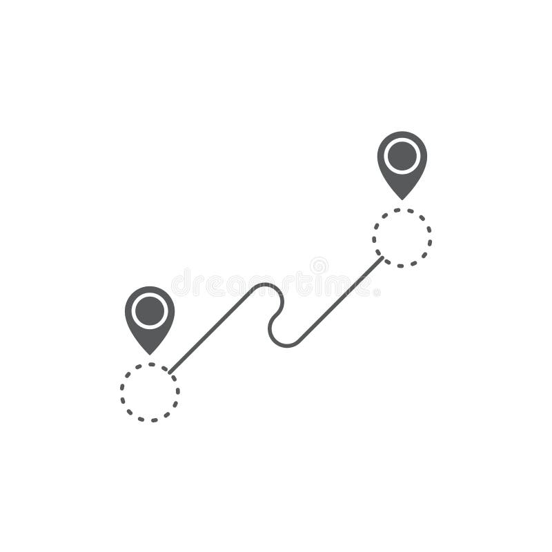 Destination Isolated Vector Icon Which Can Easily Modify or Edit Stock ...