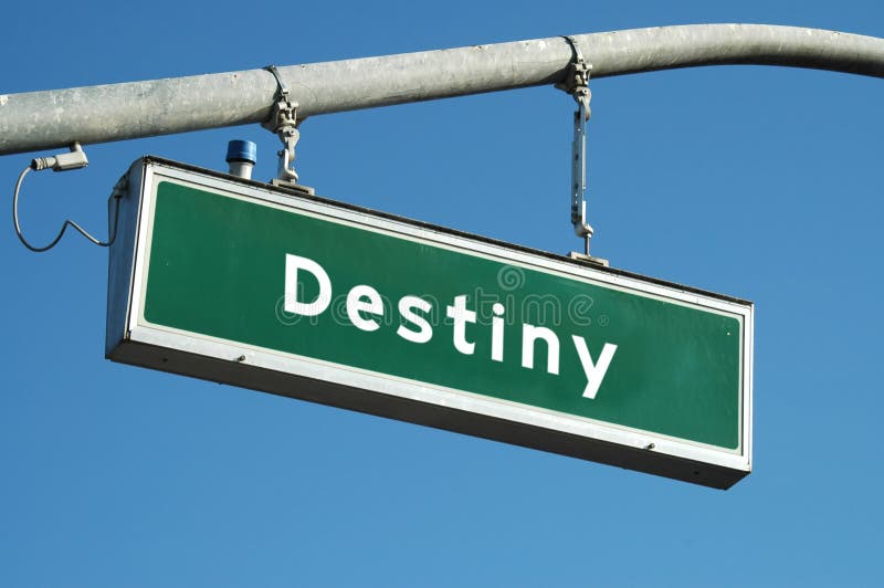 Destiny sign stock photo. Image of street, pole, preordained - 331814