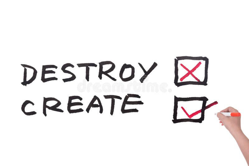 Destroy or Create stock image. Image of guide, information - 54967885