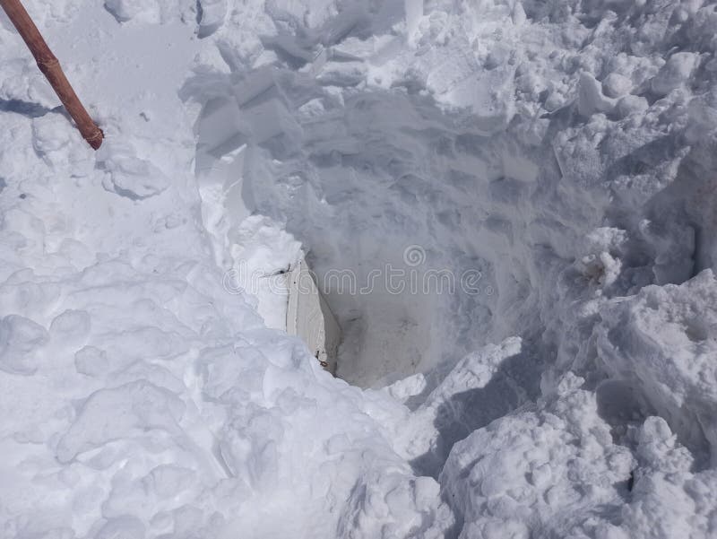 Destroy igloo stock image. Image of geology, destroy - 255644421