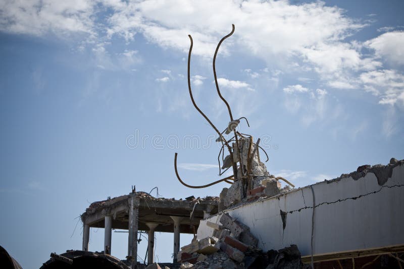 Destroyed stock photo. Image of site, demolition, construction - 10782606