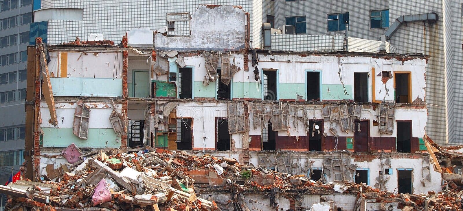 Demolished house stock photo. Image of collapse, destruction - 9739184