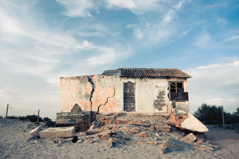 Destroyed building stock photo. Image of abandoned, metal - 12462440