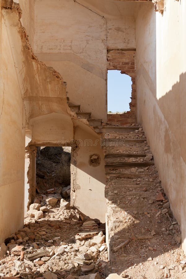 Destroyed building stock photo. Image of danger, damaged - 24079222