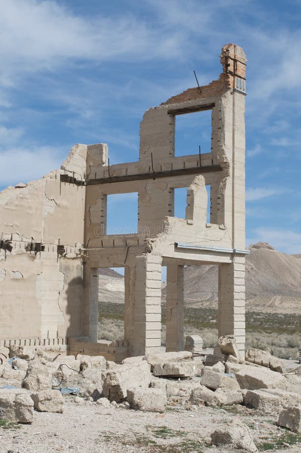 Destroyed Building stock photo. Image of ruins, rock, architecture ...