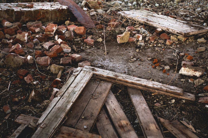 Dry Ground Destroyed By Heavy Machinery Stock Photo - Image of ...