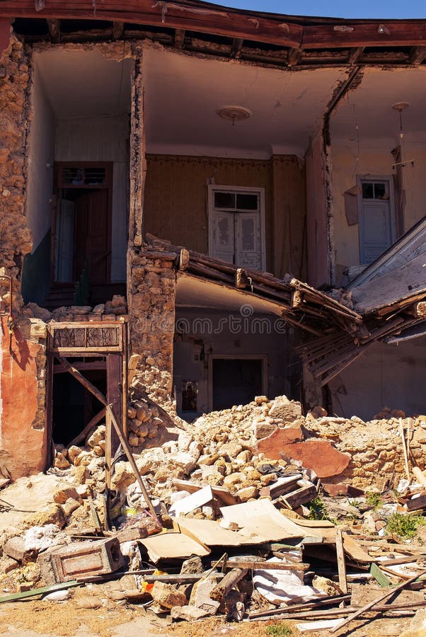 Destroyed building stock photo. Image of dust, poverty - 102704604