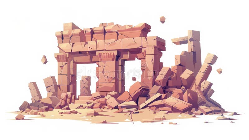 A Destroyed Building, Damaged Structure, Consequences of a Disaster ...