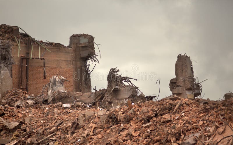 Sorted Building Rubble stock image. Image of concrete - 8293857