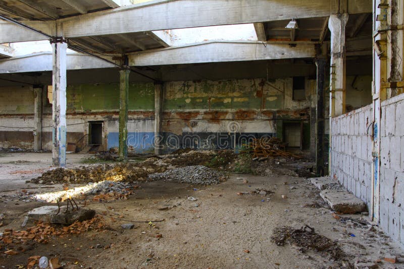 The Abandoned Building of the Transformer Substation. Editorial Image ...