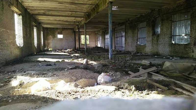 Destroyed Building Inside View Video Full Hd. Stock Footage - Video of ...