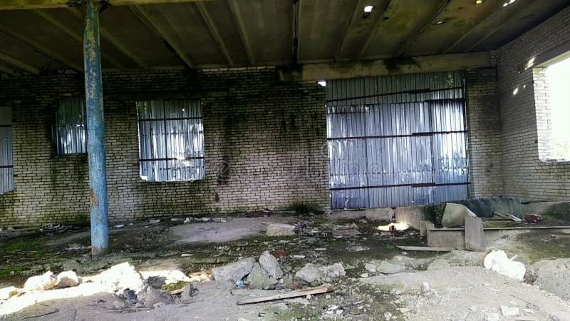 Destroyed Building Inside View Video Full Hd. Stock Footage - Video of ...