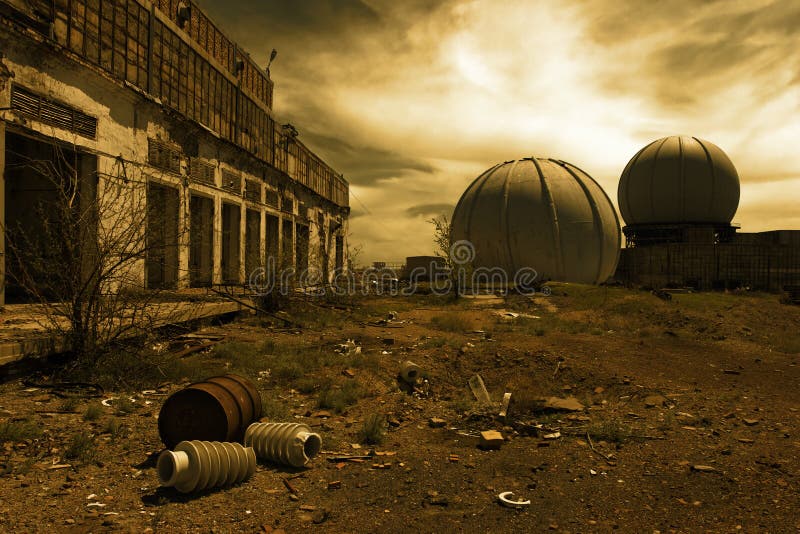The Old Destroyed Military Base Of Missile Forces After The Explosions ...