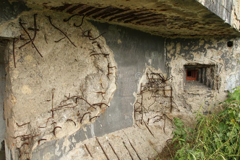 Destroyed Bunker after Shelling Stock Image - Image of defense ...