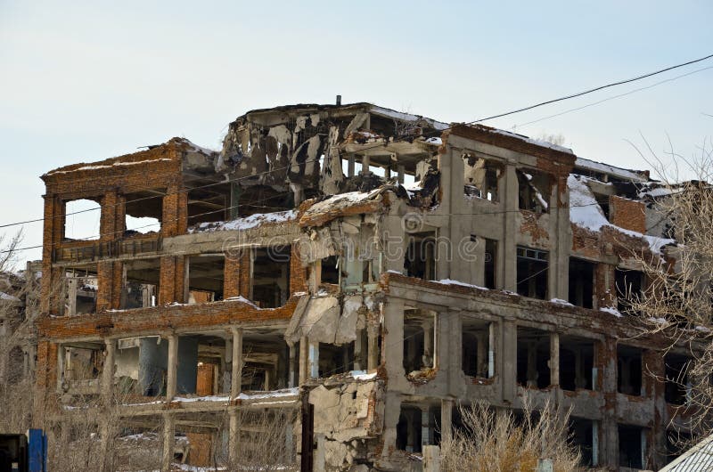 Abandoned Commercial Building in Detroit Stock Photo - Image of detroit ...