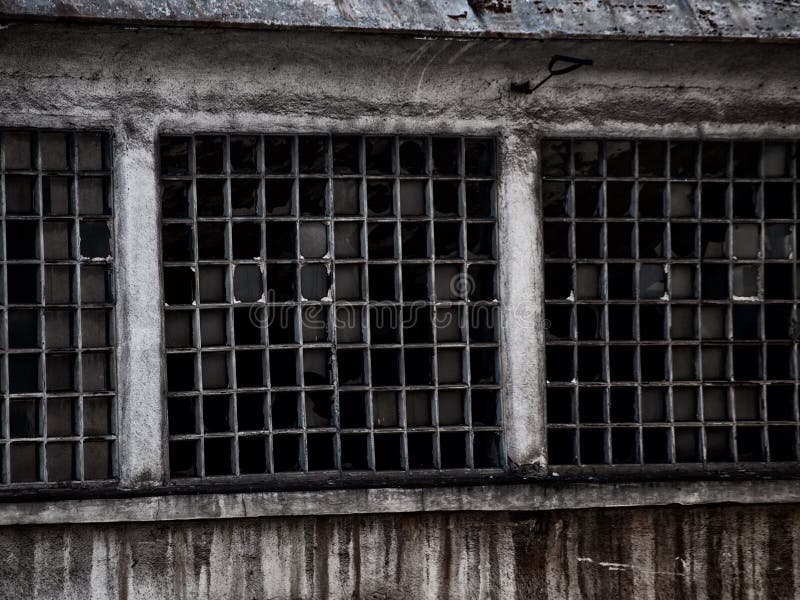 Old Factory Windows, Dirty Broken Stock Image - Image of dirty, factory ...