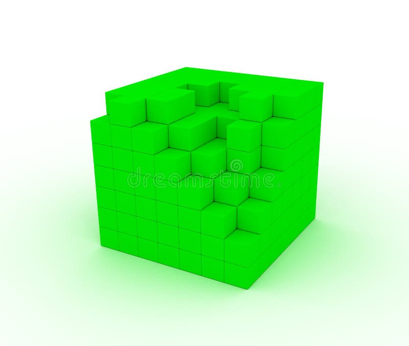 Destroyed Green Cube Stock Illustrations – 12 Destroyed Green Cube ...