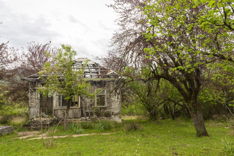 Destroyed House in Abkhazia Stock Photo - Image of built, country: 54989086