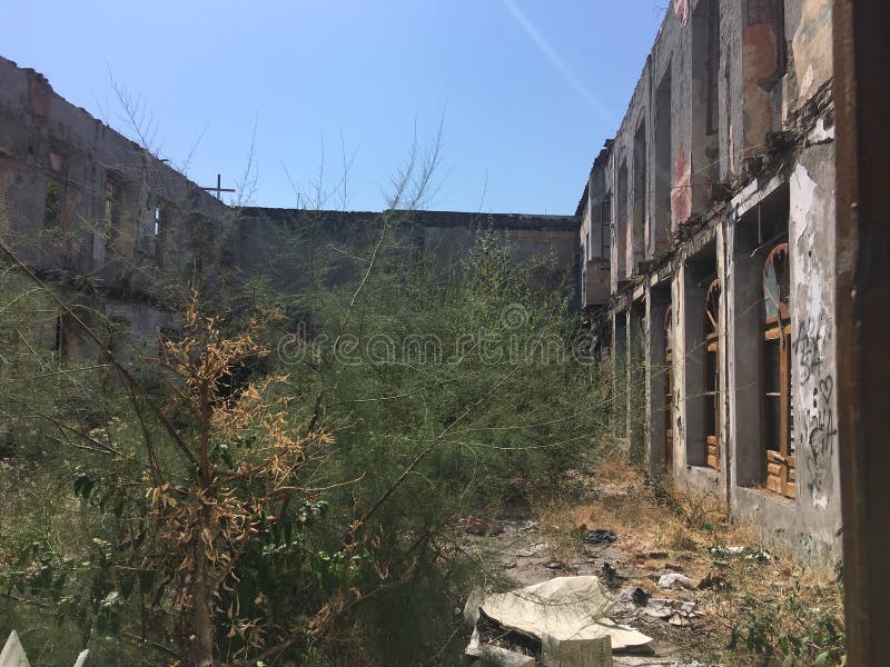 Old town stock image. Image of village, escarpment, destroyed - 105399311