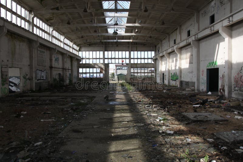 Old abandoned factory stock image. Image of derelict - 22134197