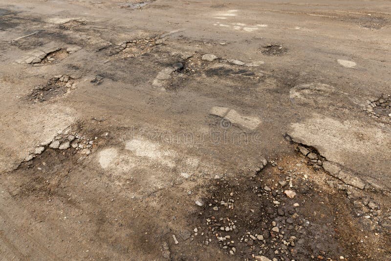 A very bad road stock image. Image of fall, pothole - 101448867