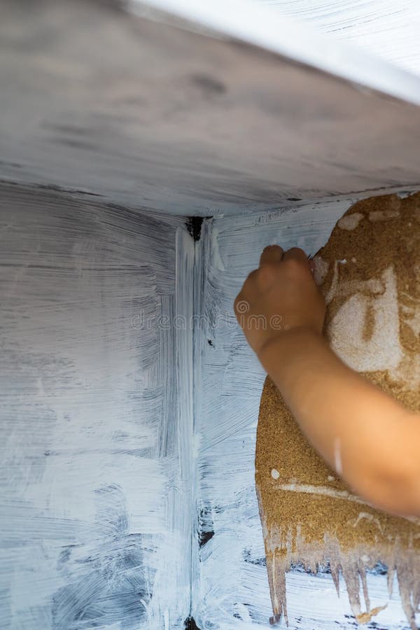 Destroyed Laminated Shelf. Broken Old Book Shelvels with Damage Stock ...