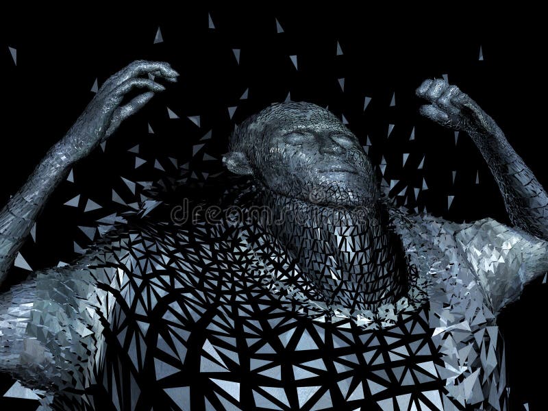 Destroyed man stock illustration. Illustration of people - 18413987