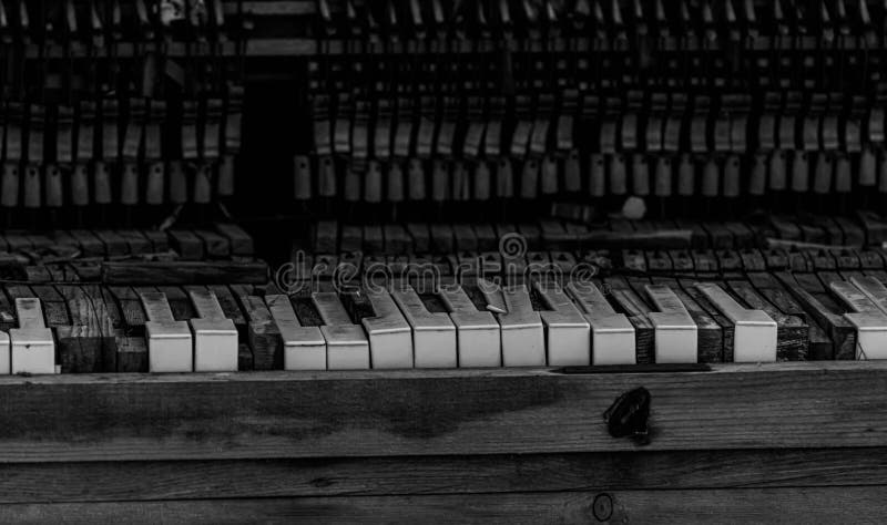 Destroyed Piano Sitting Outside Stock Photo - Image of destruction ...