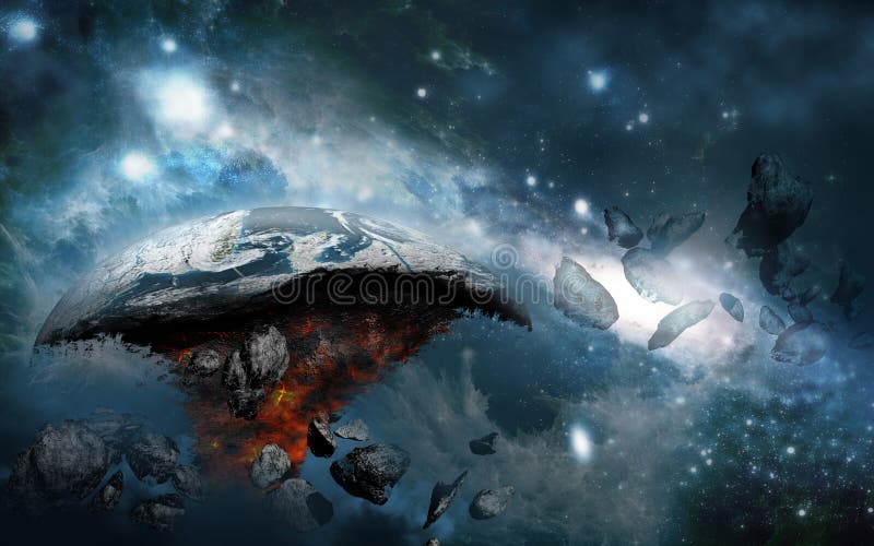 Destroyed Planet Icon Vector from Universe Concept. Thin Line ...