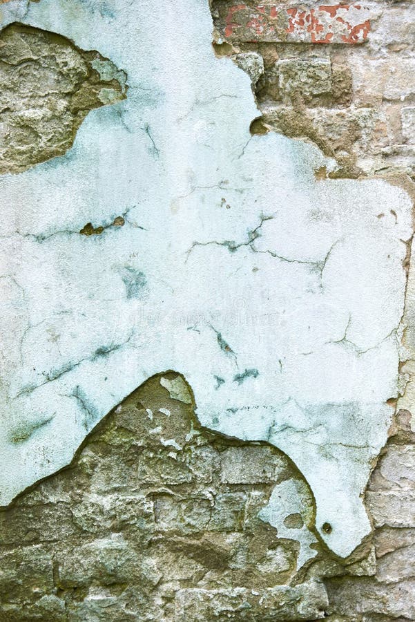 Destroyed Plaster Wall or Cement Brick Wall Texture Grunge Background ...