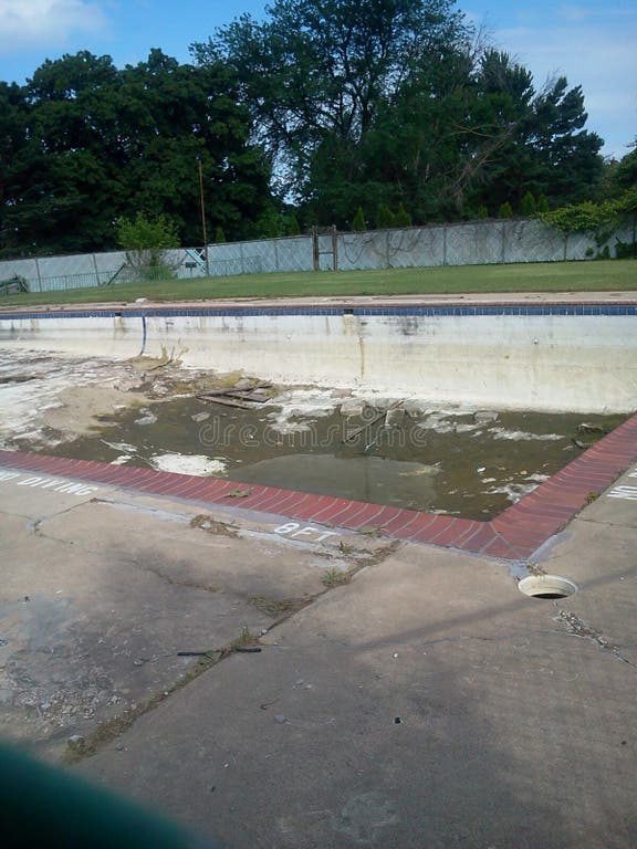 Destroyed public pool stock photo. Image of destroyed - 123669904