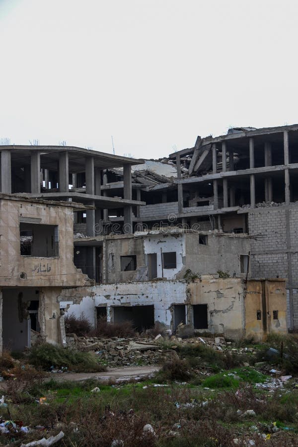 A Destroyed School in Darra in the South of Syria after ISIS Was ...