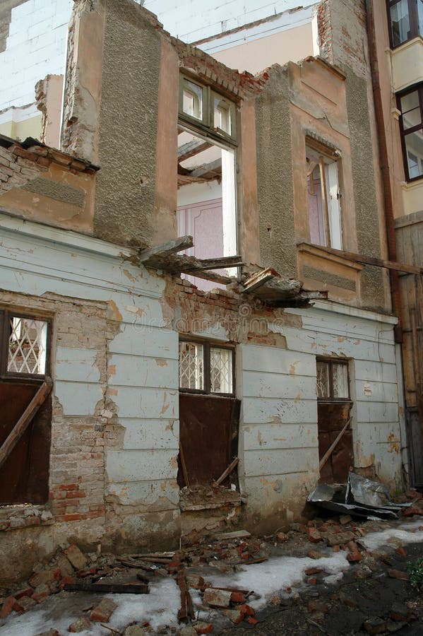 Destroyed structures stock photo. Image of fragments - 36048466