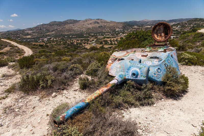 A destroyed tank stock image. Image of outdoor, natural - 141293835