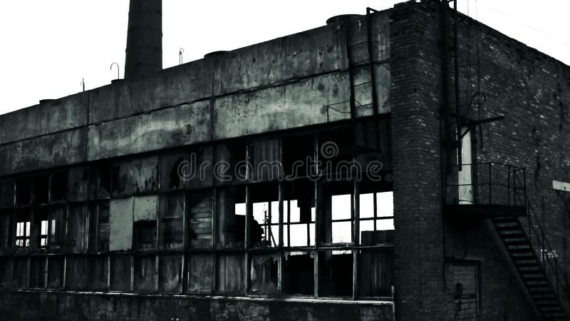 Destroyed Warehouse Outside View Stock Footage - Video of street ...