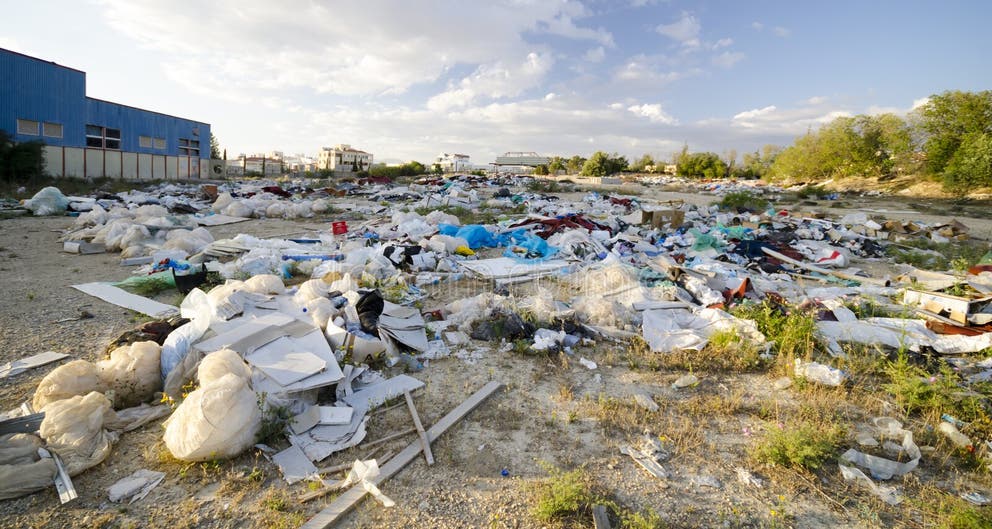 Illegal Landfill stock image. Image of dump, wood, land - 92668101