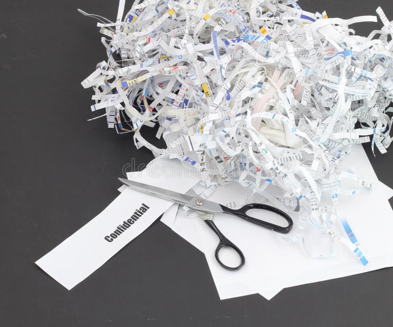 Shredding the Evidence, Hiding the Truth. Stock Photo - Image of stress ...