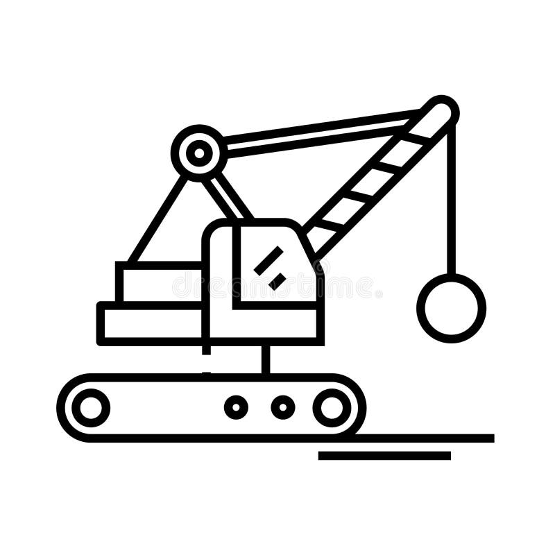 Machine Line Icons Collection. Automation, Robotics, Efficiency ...