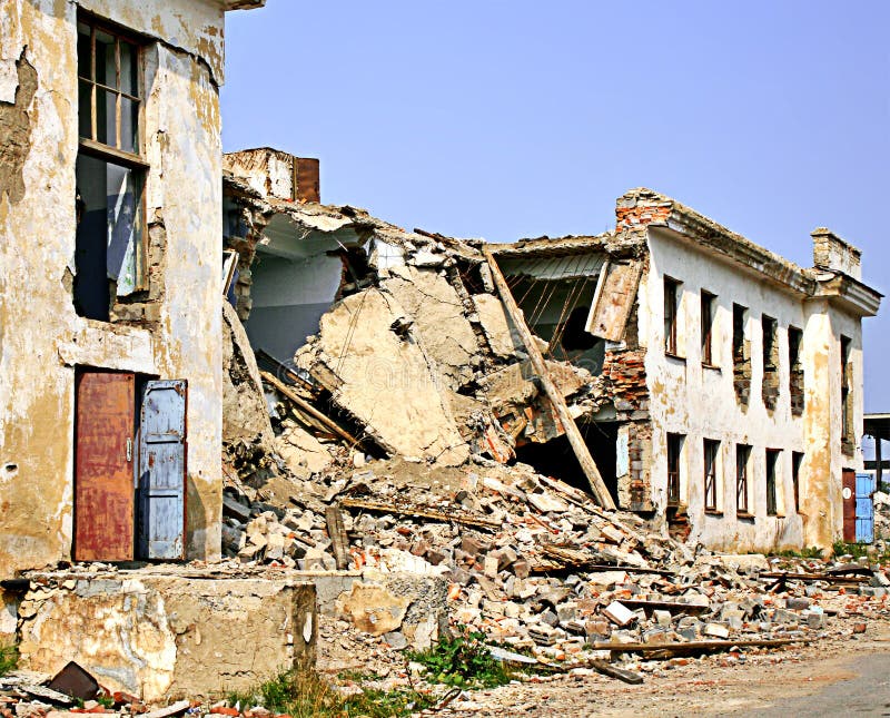 Destrucción foto de archivo. Imagen de exterior, lesiones - 21268836