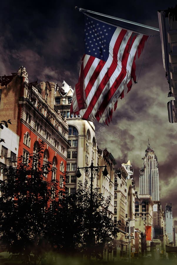 Destructed city stock illustration. Illustration of disasters - 23431430