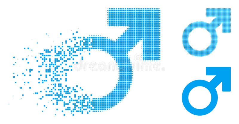Destructed Dotted Halftone Male Symbol Icon Stock Vector - Illustration ... Destructed Dotted Halftone Male Symbol Icon Stock Vector - Illustration ...