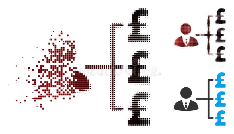 Destructed Pixel Halftone Banker Pound Payments Icon Stock Vector ... Destructed Pixel Halftone Banker Pound Payments Icon Stock Vector ...