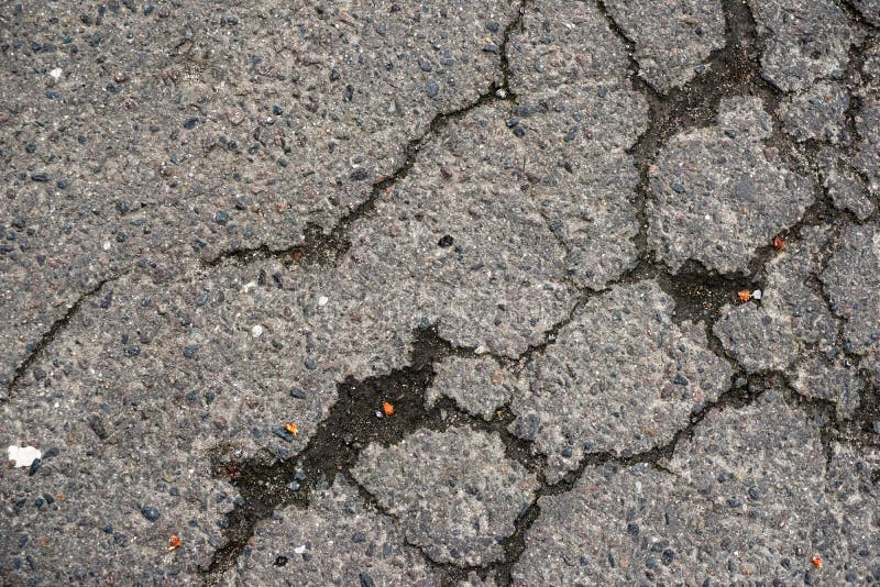 Destructed Tar Road In A Town Stock Image - Image of brick, mosaic ...
