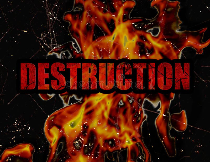 Destruction Concept Background Stock Illustration - Illustration of ...