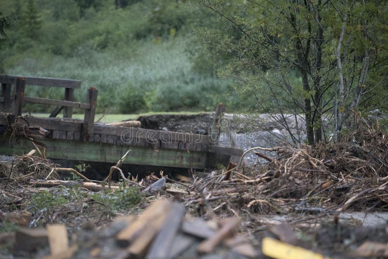 Destruction and Devastation Caused by Floods Stock Photo - Image of ...